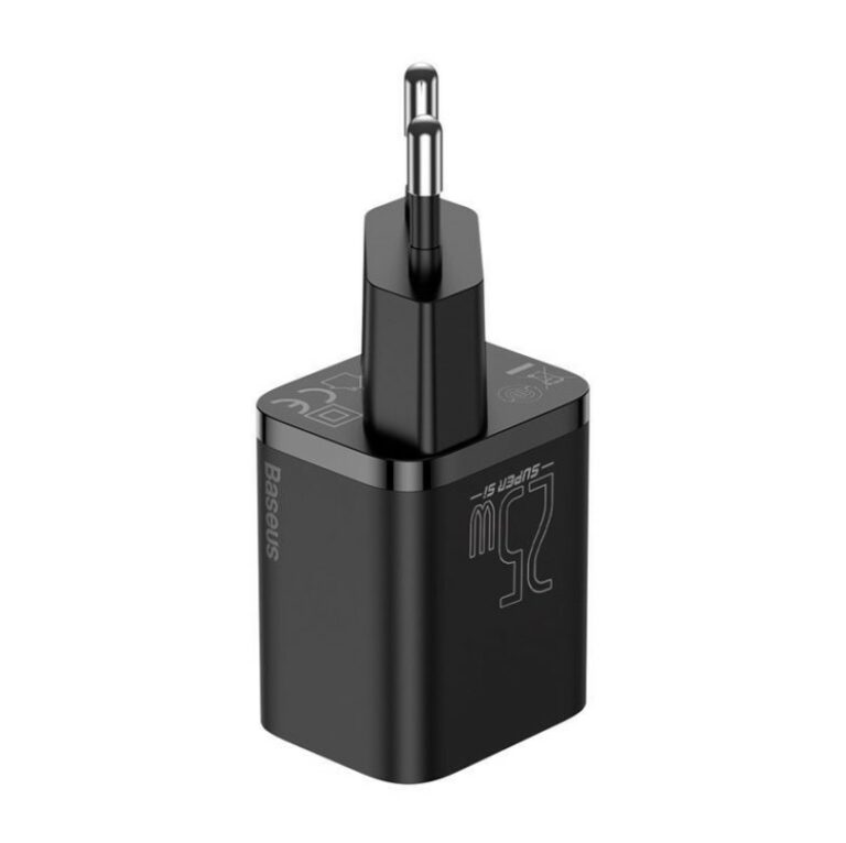 Baseus Charger 25W Super Si Quick Adapter 1C EU Sets Black With Type-C ...