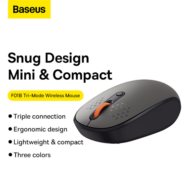 Baseus F01B Tri-Mode Wireless Mouse Frosted Gray B01055503833-00 ...